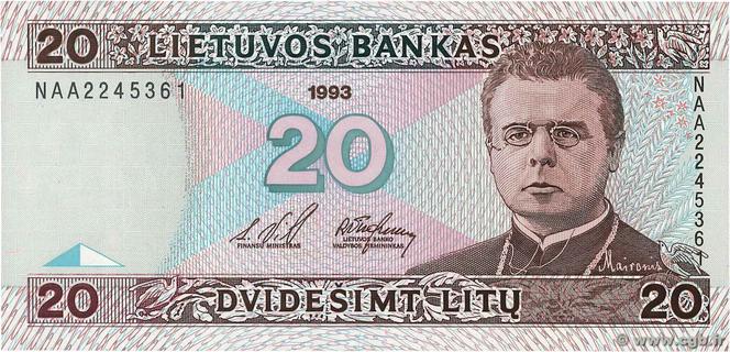 Lithuania's banknotes - The banknote Numizon catalog