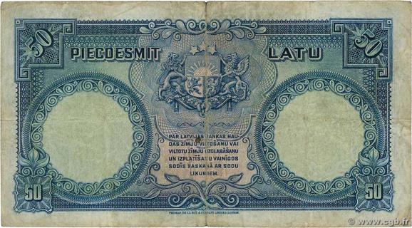 Latvia's banknotes - The banknote Numizon catalog