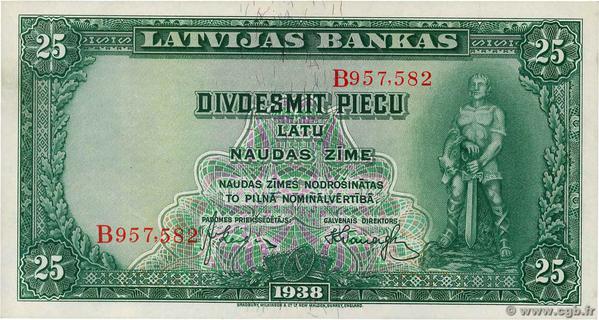 Latvia's banknotes - The banknote Numizon catalog