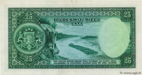 Latvia's banknotes - The banknote Numizon catalog