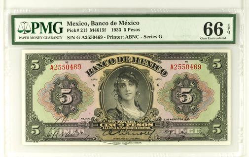 Mexico's banknotes - The banknote Numizon catalog