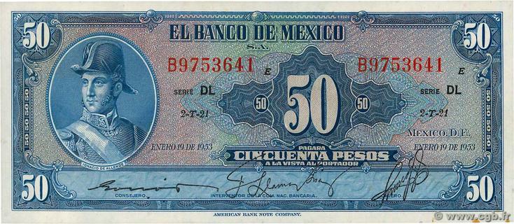 Mexico's banknotes - The banknote Numizon catalog