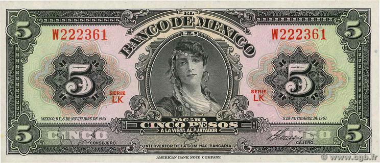 Mexico's banknotes - The banknote Numizon catalog