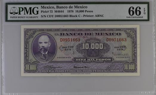 Mexico's banknotes - The banknote Numizon catalog