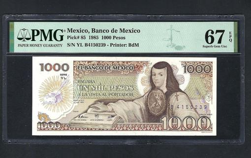 Mexico's banknotes - The banknote Numizon catalog