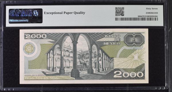 Mexico 2000 pesos type 1985 | Mexico - The banknote Numizon catalog