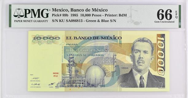Mexico's banknotes - The banknote Numizon catalog