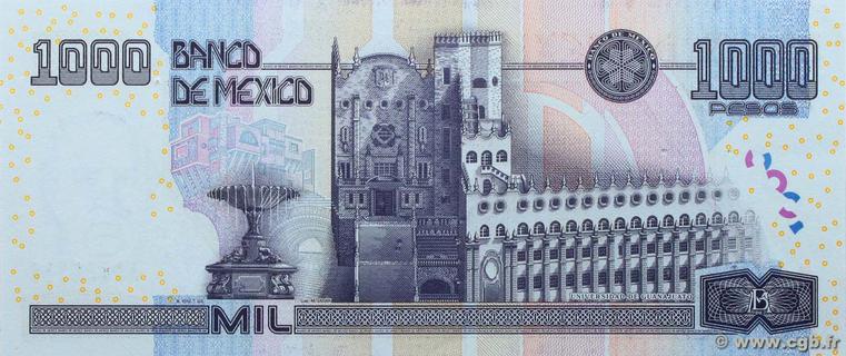 Mexico 1000 pesos type 2002 | Mexico - The banknote Numizon catalog