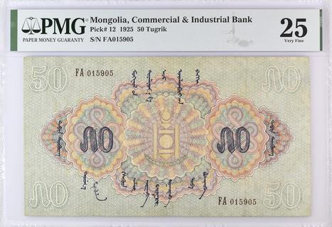 Mongolia's banknotes - The banknote Numizon catalog