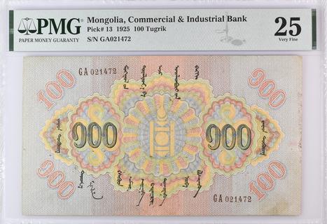 Mongolia's banknotes - The banknote Numizon catalog