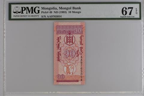 Mongolia's banknotes - The banknote Numizon catalog
