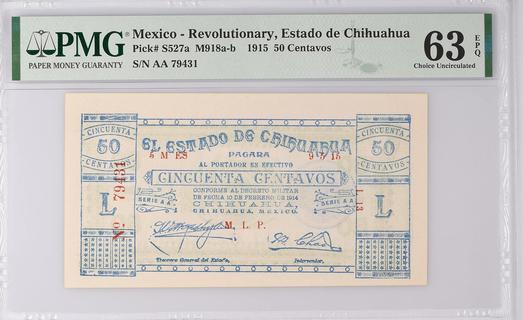 Mexico - Revolutionary's banknotes - The banknote Numizon catalog