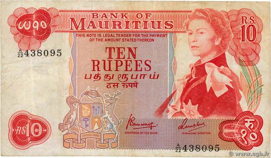 Mauritius's banknotes - The banknote Numizon catalog