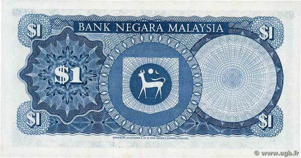 Malaysia 1 ringgit | Malaysia - The banknote Numizon catalog