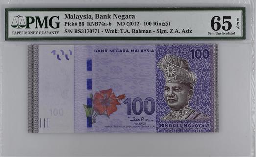 Malaysia's banknotes - The banknote Numizon catalog