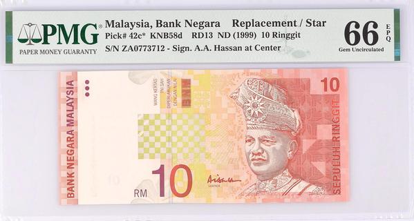 Malaysia 10 ringgit | Malaysia - The banknote Numizon catalog