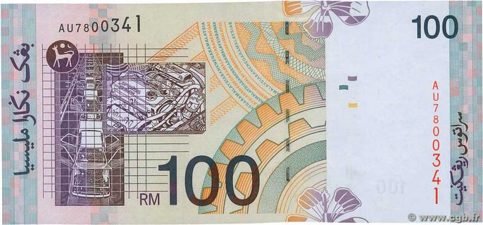 Malaysia 100 ringgit | Malaysia - The banknote Numizon catalog