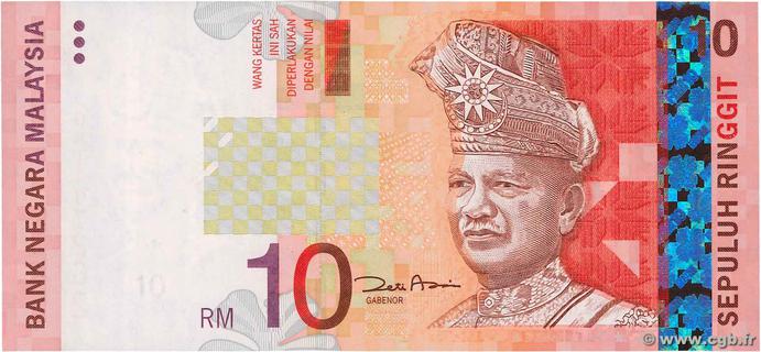 Malaysia 10 ringgit | Malaysia - The banknote Numizon catalog