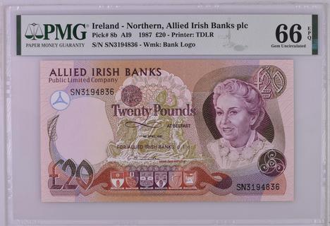 Northern Ireland 20 pounds type 1987 | Northern Ireland - The banknote ...