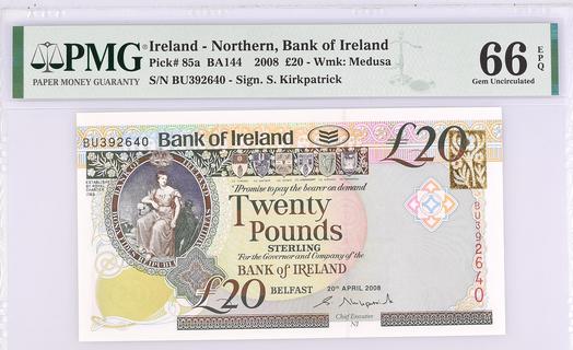 Northern Ireland 20 pounds type 2008 | Northern Ireland - The banknote ...