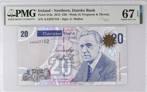 Northern Ireland 20 pounds type 2016 | Northern Ireland - The banknote ...