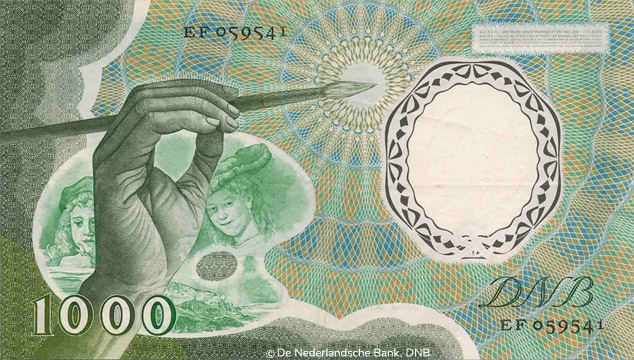 1000 gulden Type 1956 Rembrandt | Netherlands - The banknote Numizon ...