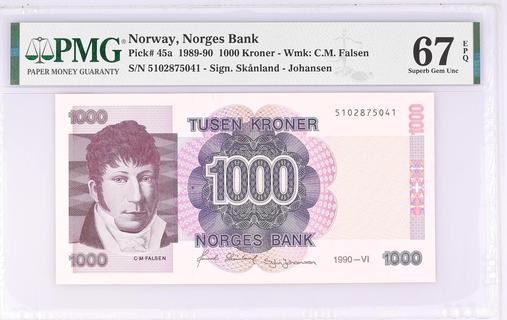 Norway's banknotes - The banknote Numizon catalog