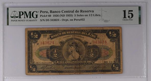 Peru's banknotes - The banknote Numizon catalog