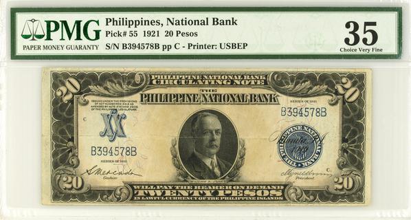 Philippines 20 pesos type 1921 | Philippines - The banknote Numizon catalog
