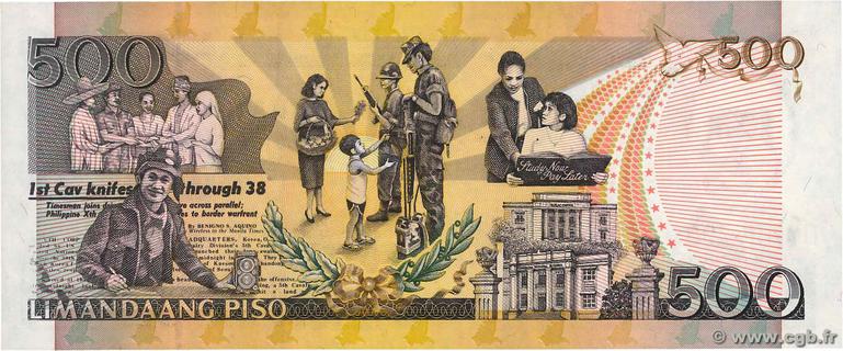 Philippines 500 pesos type 2009 | Philippines - The banknote Numizon ...