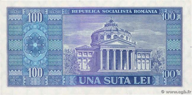Romania 100 lei type 1966 | Romania - The banknote Numizon catalog