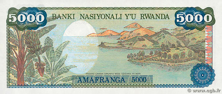 Rwanda's banknotes - The banknote Numizon catalog