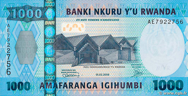 Rwanda's banknotes - The banknote Numizon catalog
