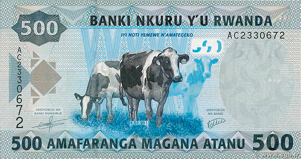 Rwanda's banknotes - The banknote Numizon catalog
