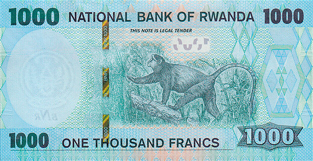 Rwanda's banknotes - The banknote Numizon catalog