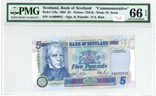Scotland £5 type 1995 | Scotland - The banknote Numizon catalog