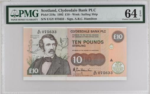 Scotland 10 pound type 1992 | Scotland - The banknote Numizon catalog
