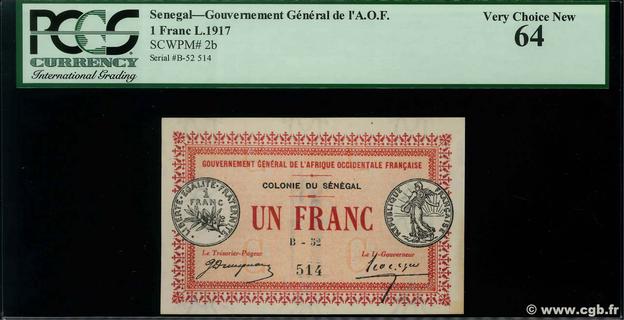 Senegal's banknotes - The banknote Numizon catalog