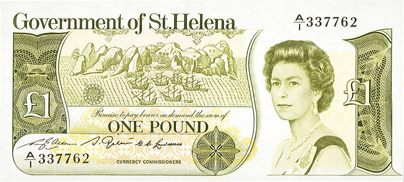 Saint Helena 1 pound Type 1976 | Saint Helena - The banknote Numizon ...