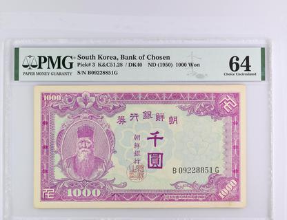 South Korea's banknotes - The banknote Numizon catalog