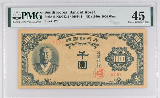 South Korea's banknotes - The banknote Numizon catalog