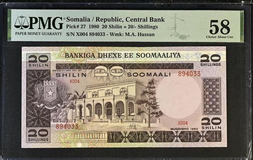 Somalia's banknotes - The banknote Numizon catalog
