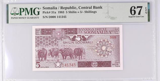 Somalia's banknotes - The banknote Numizon catalog