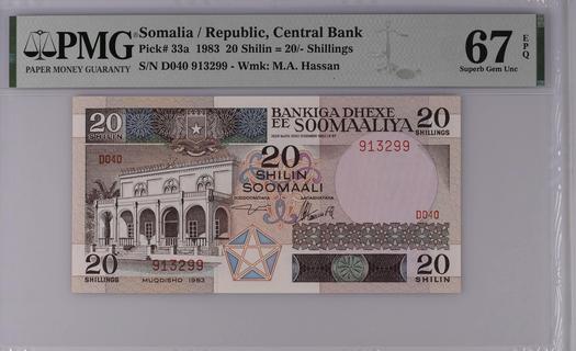Somalia's banknotes - The banknote Numizon catalog