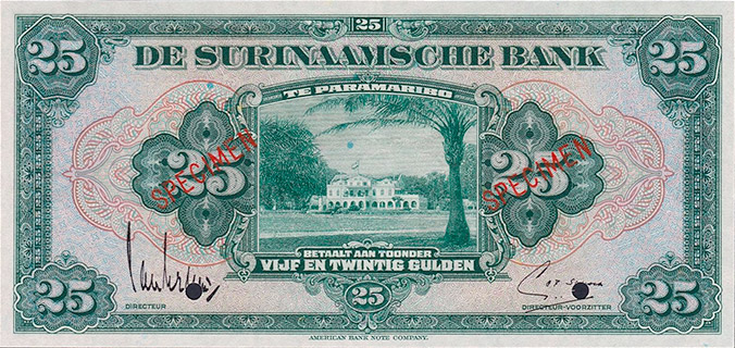 Suriname's banknotes - The banknote Numizon catalog