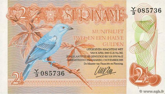 Suriname's banknotes - The banknote Numizon catalog