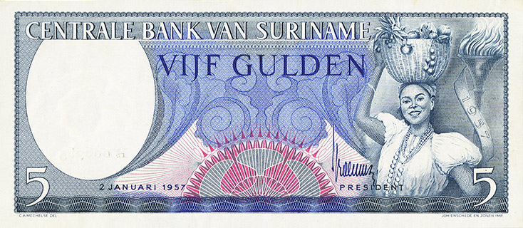 Suriname's banknotes - The banknote Numizon catalog
