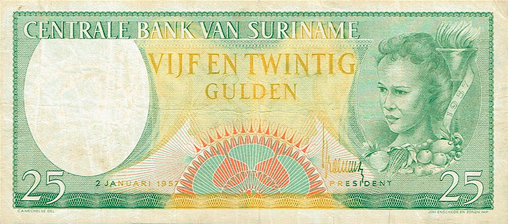 Suriname's banknotes - The banknote Numizon catalog