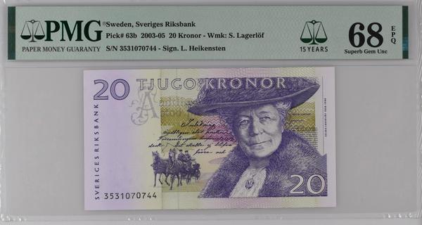 Sweden 20 Kronor type 1997 | Sweden - The banknote Numizon catalog