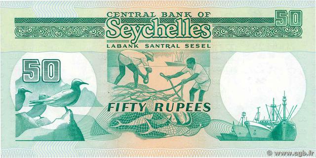 Seychelles 50 rupees | Seychelles - The banknote Numizon catalog